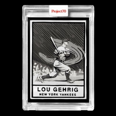 2021 Project 70 #250 1957 Lou Gehrig by Joshua Vides (PR 2021 Project 70 #250 1957 Lou Gehrig by Joshua Vides (PR