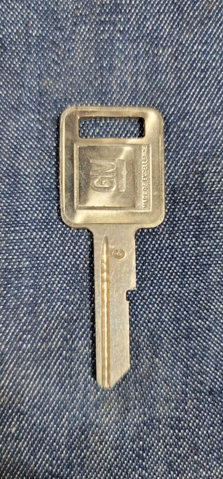 Vintage GM 1970s 1980s auto key blanks (C) stamp rare General Motors ...