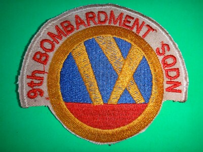 US Air Force Patch 9th BOMB Bombardment Squadron - Inactive Unit | eBay