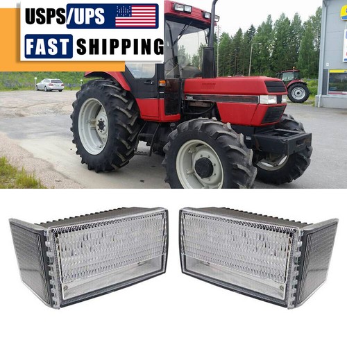 For Case Ih Tractors 395, 495, 565, 695, 895, 995 Pair Corner LED Hood ...