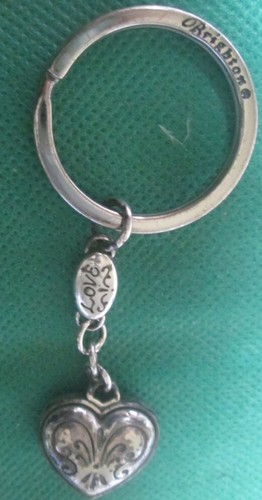 BRIGHTON Love HEART charm keyring key chain keychain 2" | eBay