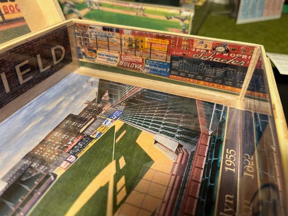 Brooklyn's Ebbets Field Strat-O-Matic / APBA Cigar Box Baseball Stadium ...