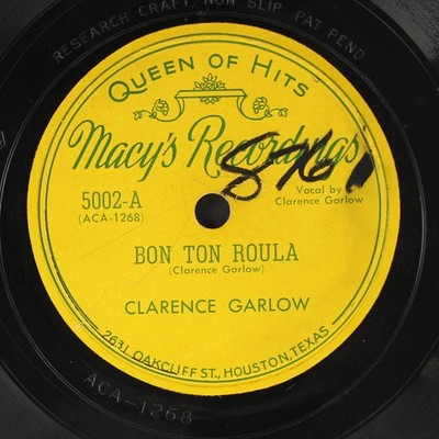 CLARENCE GARLOW: bon ton roula / in a boogie mood MACY'S Single 78 RPM ...
