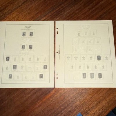 SCOTT OFFICIAL US STAMP ALBUM PAGES 1847-1861. NEW NEVER USED!!! 2 PAGE ...