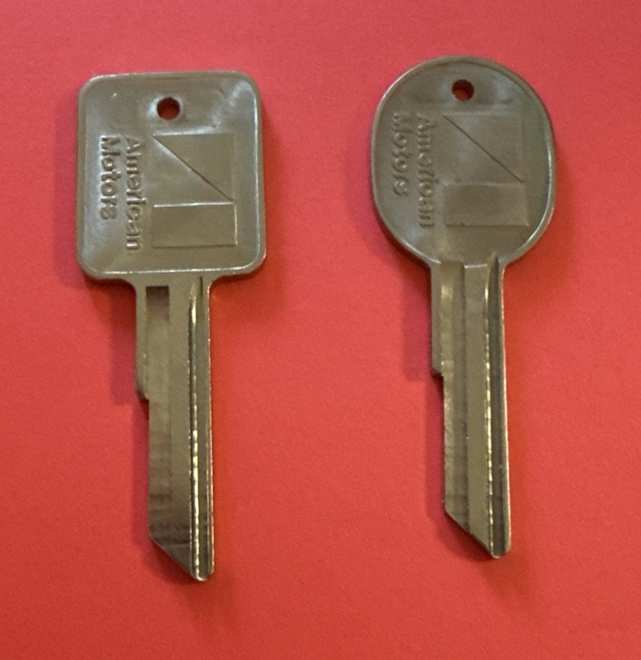 2 Key Blanks For AMC RA3 RA4 Primary Secondary Set 1979-1984 American ...