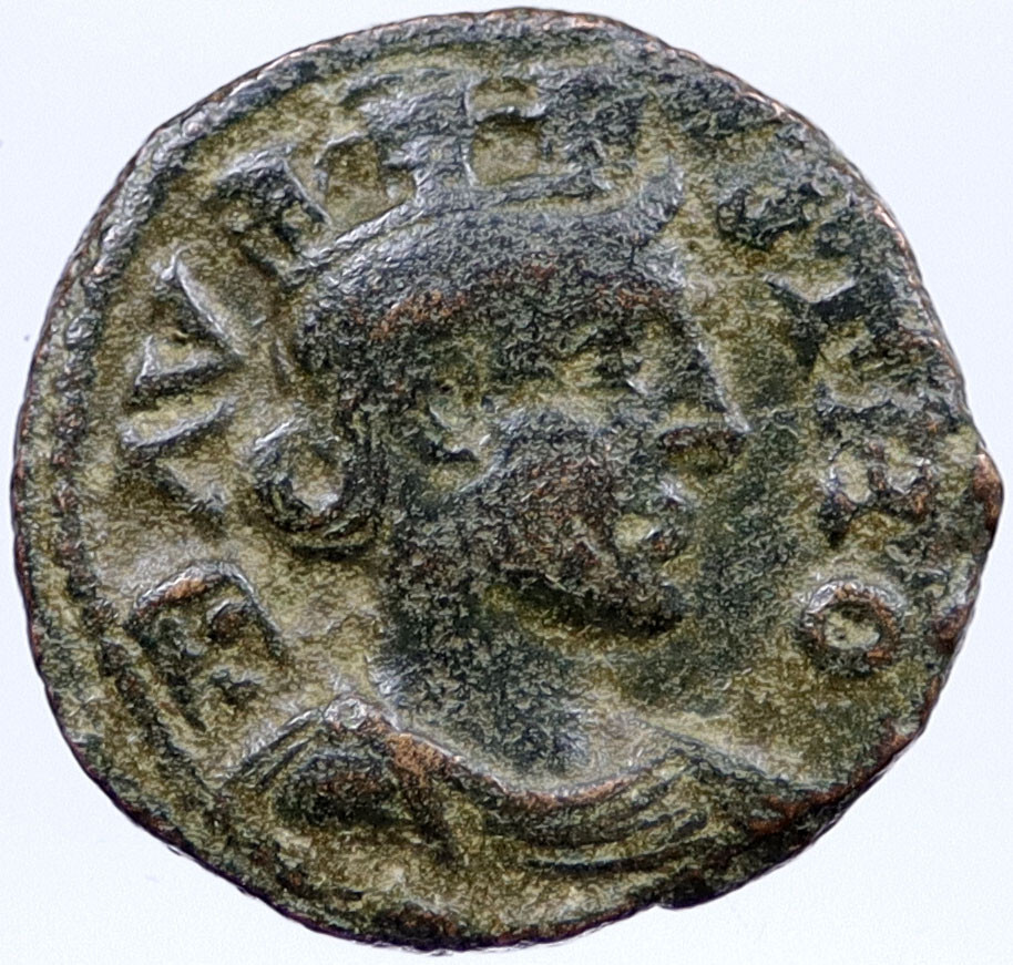 ALEXANDRIA TROAS 251AD Genuine Authentic Ancient Greek Coin TYCHE HORSE ...