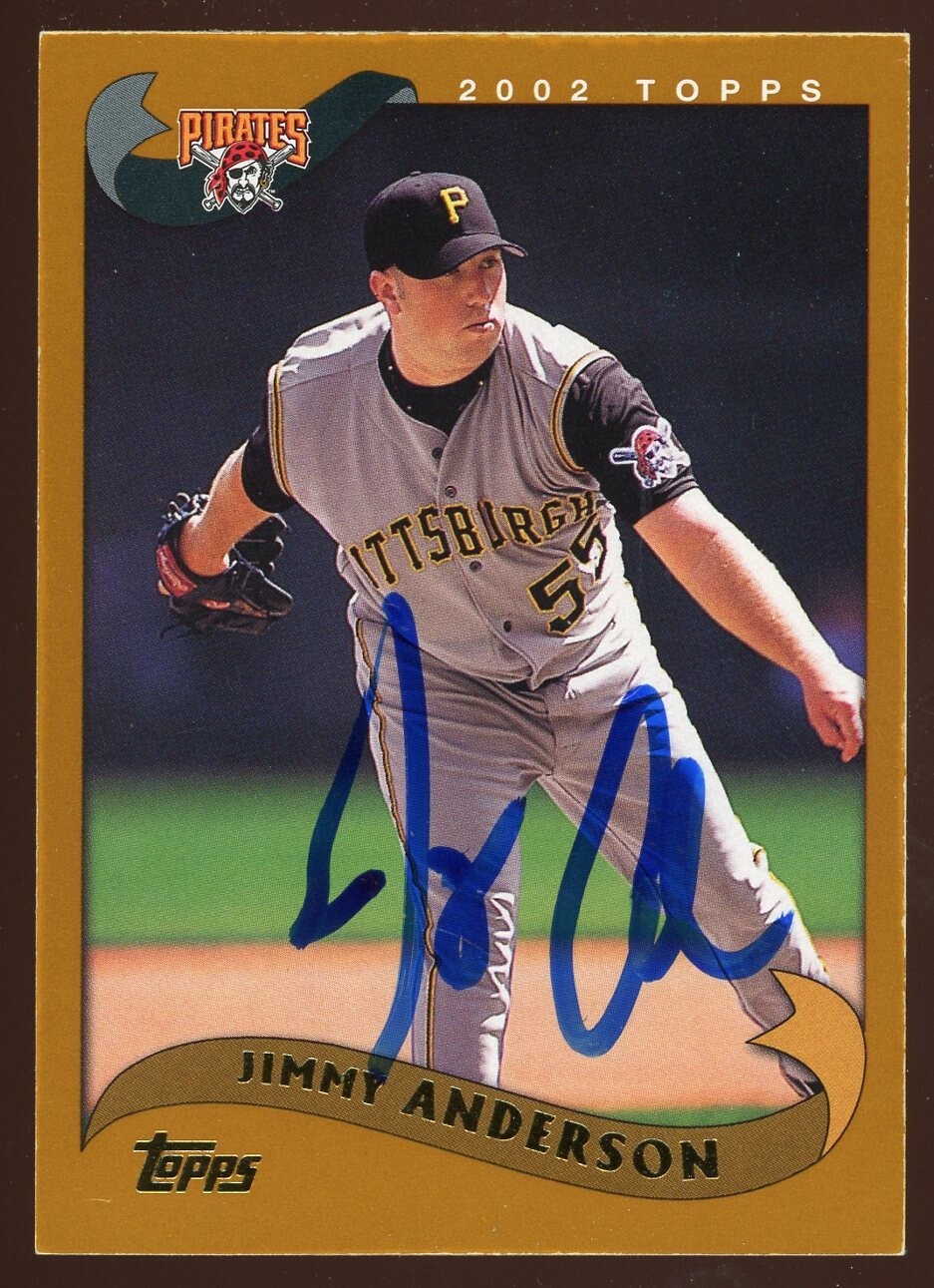 2002 Topps JIMMY ANDERSON Signed Card autograph AUTO PIRATES | eBay