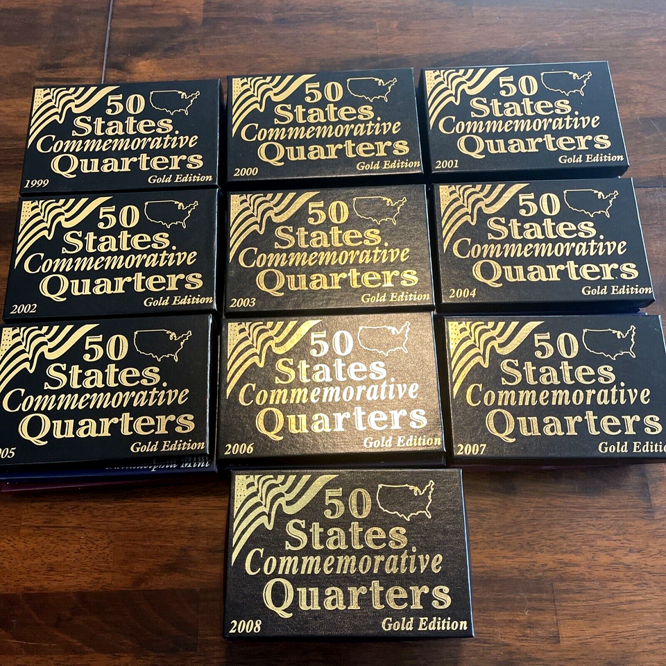 1999-2008 50 State Commemorative Quarter Complete Set Gold,D &P | eBay