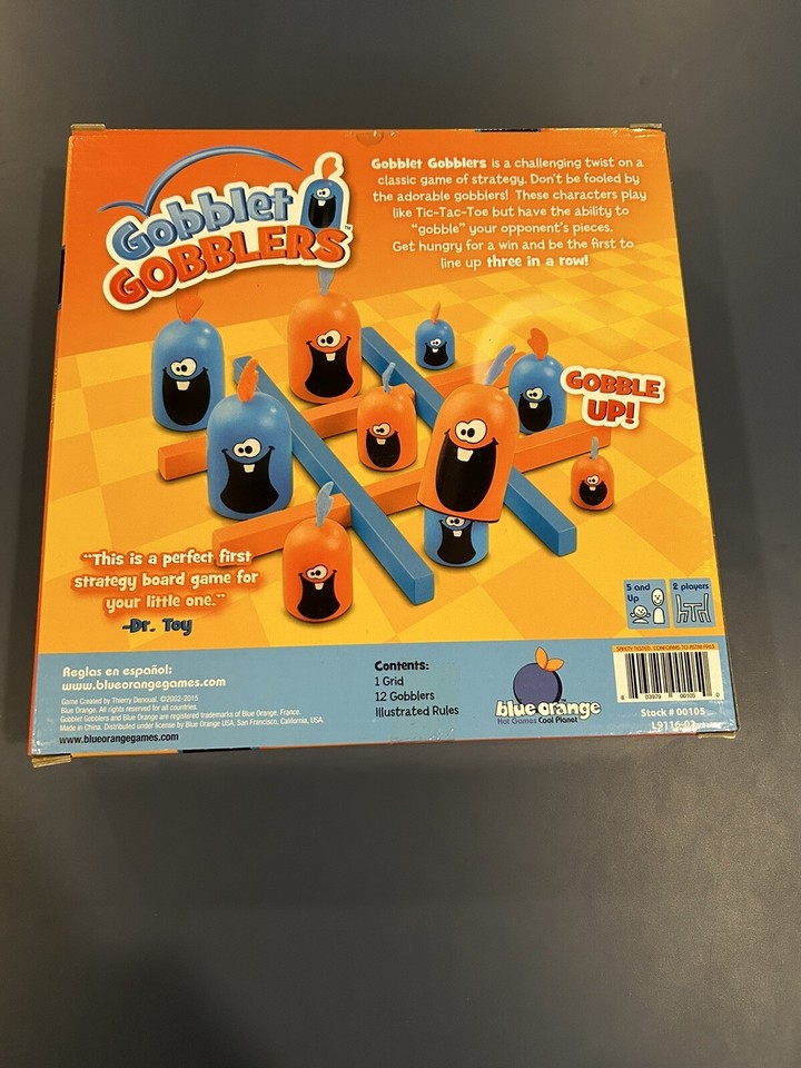 Gobblet Gobblers Board Game Strategy Ages 5 and Up. 2 Players Tix Tac ...