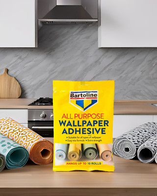 5 Roll Extra Strong Wallpaper Adhesive Paste Super Stick Wall Paper ...