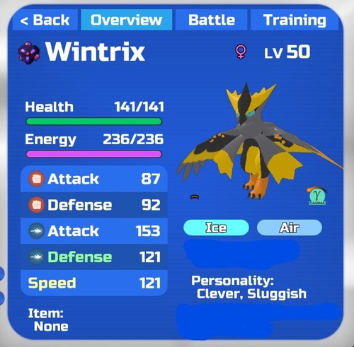 *MATCHING WISP* Gamma Gleaming Wintrix 🌟 - Loomian Legacy | eBay