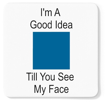 Blue Square Ski Snowboard Trail Sign Drink Coaster with Rounded Corners ...