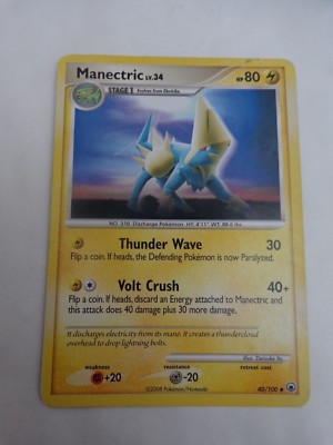 Non Comune Manectric 40/100 Majestic Dawn Set Pokemon Card Go | eBay