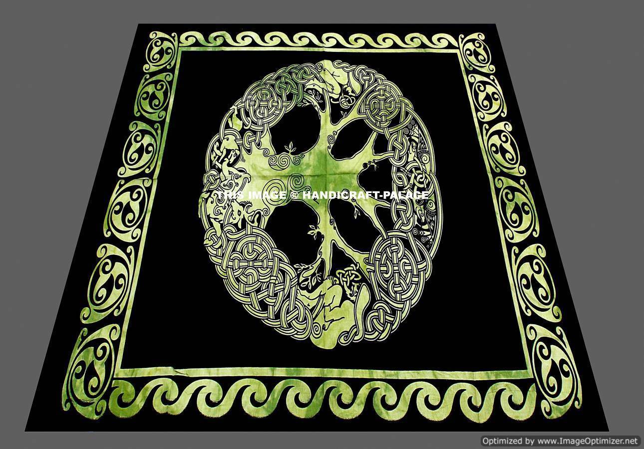 Celtic Tree of Life Infinity Knot Druid Pagan Tapestry Wall Hanging ...