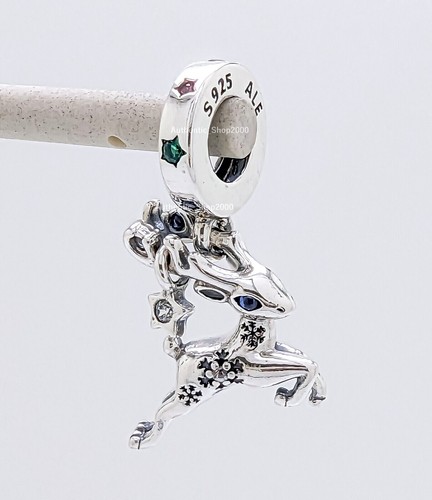 New 100% PANDORA 925 SS Magical Christmas Reindeer Charm 792826C01 | eBay