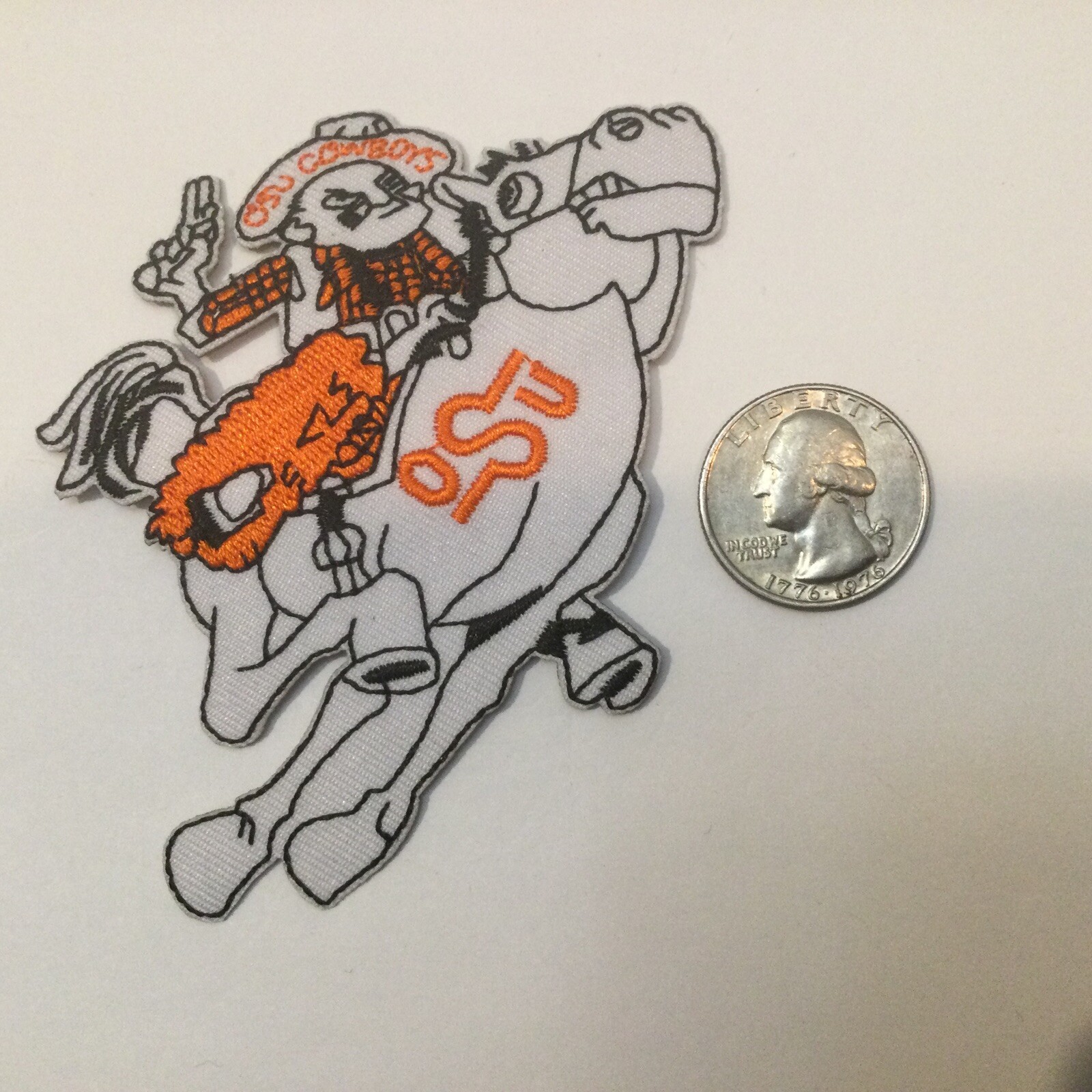 OSU OKLAHOMA STATE UNIVERSITY COWBOYS VINTAGE EMBROIDERED IRON ON PATCH ...
