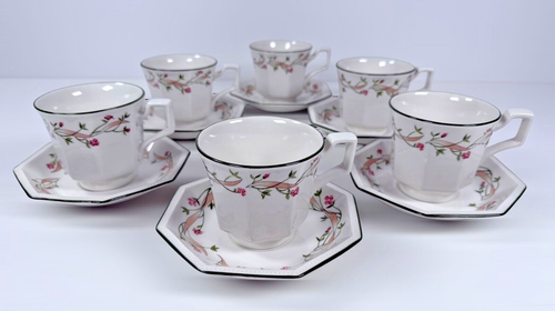 Set of 6 Eternal Beau Cup & Saucers by Johnson Brothers - 200ml ~ VGC ...