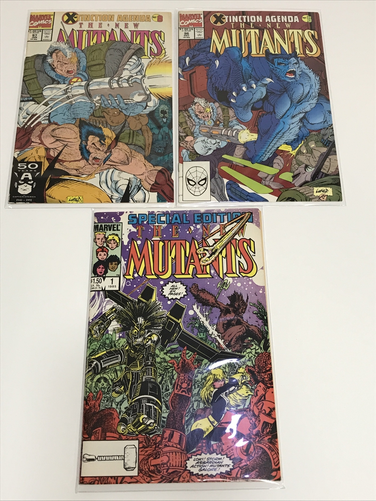 The New Mutants #96 & 97 X-Tinction+ Special Edition #1 - Marvel Comics ...