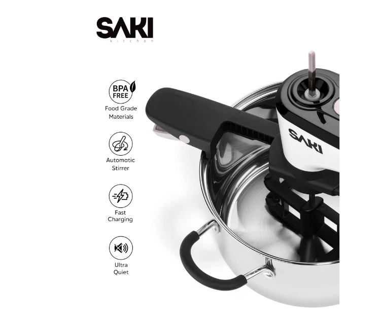 Saki Adjustable Speed Automatic Electric Hands Free Cooking Pot Stirrer ...