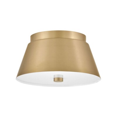 Lark Tess 2 Light Small Flush Mount, Lacquered Brass/Etched - 83511LCB ...