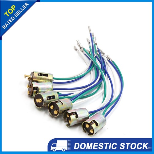 6 Pcs 1157 LED Light Bulb Car Brake Lamp Extension Wire Socket Holder ...