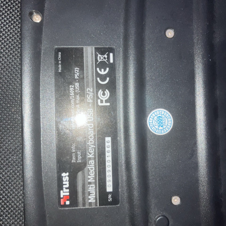 Trust Multimedia USB Keyboard UK Layout QWERTY P/N 16092 8713439160925 | eBay UK