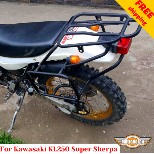 For Kawasaki Super Sherpa KL250 Rack luggage system KL250G Side carrier ...