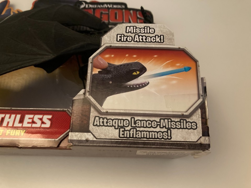 Toothless Night Fury Missile Fire Attack Defenders of Berk HTTYD NIB | eBay