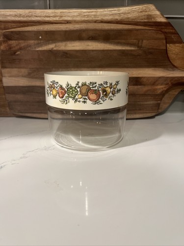 PYREX Corning Ware SPICE OF LIFE Glass Canisters STORE N' SEE 1970's ...