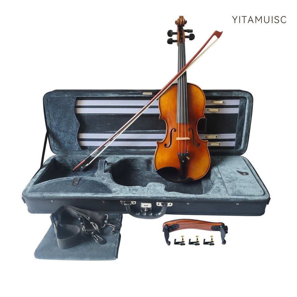 Special offer!Advanced Dark Oil anti Strad model 4/4Violin outfit!Free ...