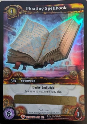 Floating Spellbook Loot Card | eBay