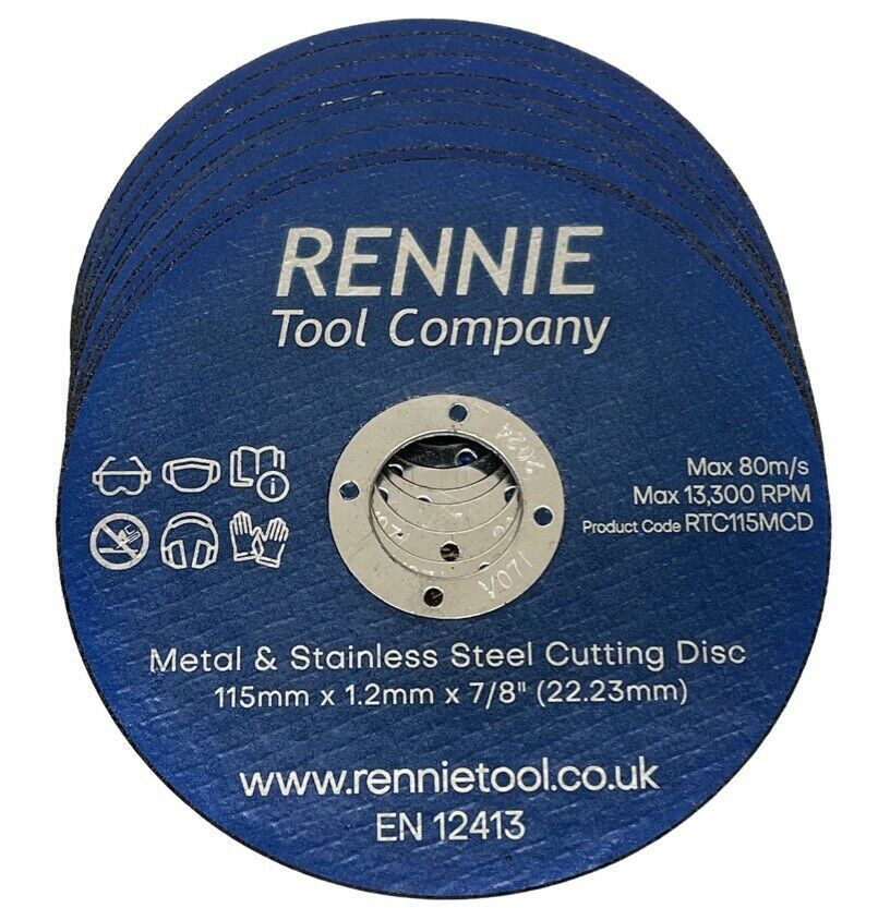 115mm 4.5" THIN METAL CUTTING DISC BLADE FOR STEEL & STAINLESS / ANGLE ...