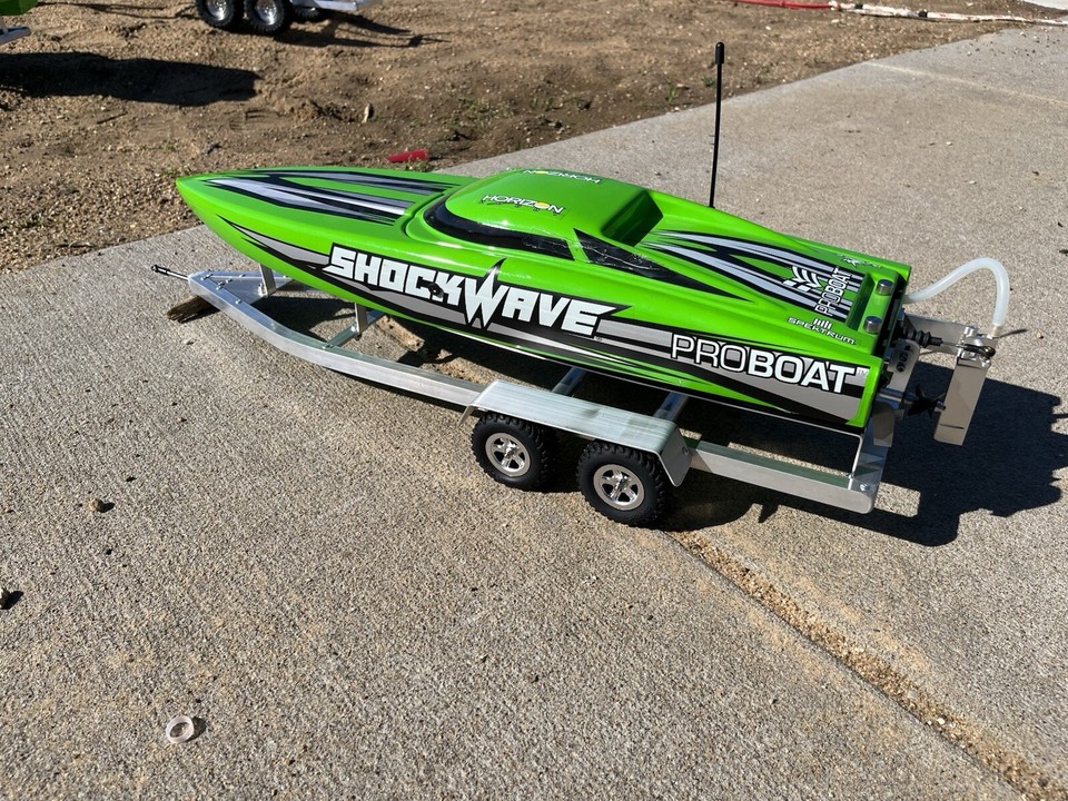 RC Boat Trailer for Traxxas Blast Or Pro-boat Shockwave 24-26in Deep V ...