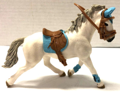 Schleich White Mare With Bridle and Saddle D-73527 Horse Figure | eBay
