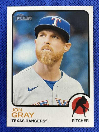 2022 #706 Jon Gray Topps Heritage Baseball High #s Short Print Texas ...