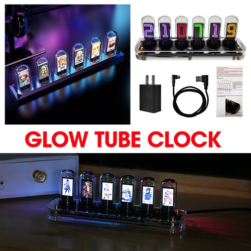 Tube IPS RGB Nixie Tube Clock Glow Dial Styles Display Gifts Customized ...