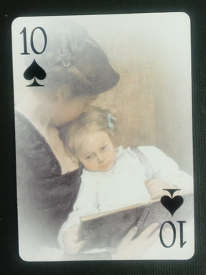 Masterpiece Playing Card The End Of The Day 10 Spades | eBay