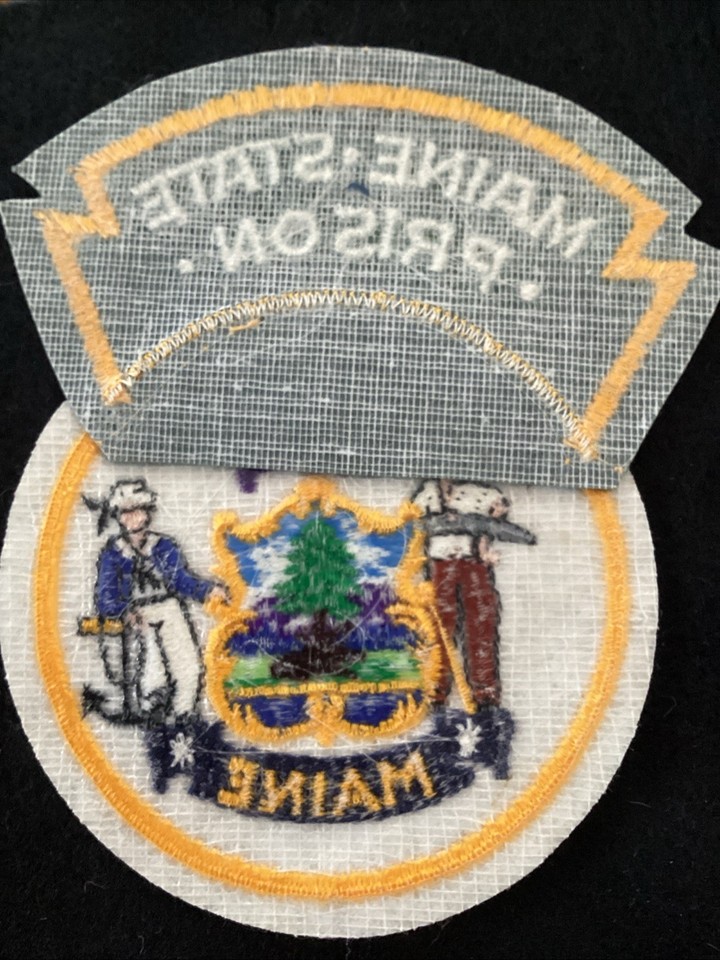 Maine State Prison cloth shoulder patch- Rare & Unused | eBay