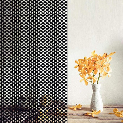 Privacy Sun Blocking Mesh Window Film Window Stickers Glass Sticker ...