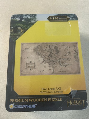 NEW Craft Hub HOBBIT Large Premium Wooden Jigsaw Puzzle MIDDLE EARTH ...