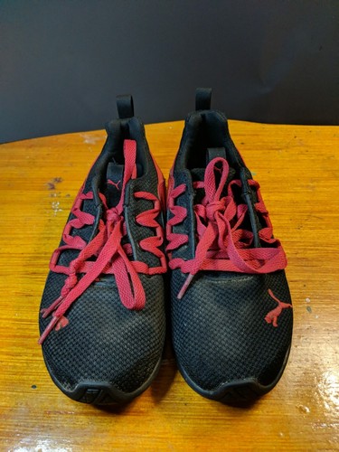Puma Axelion Size 2C Red and Black Shoes | eBay