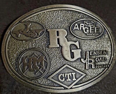 Jensen Road ,CTI, RG, HM DESIGN AWARD BUCKLE BRASS 2.5"×3.5" | eBay