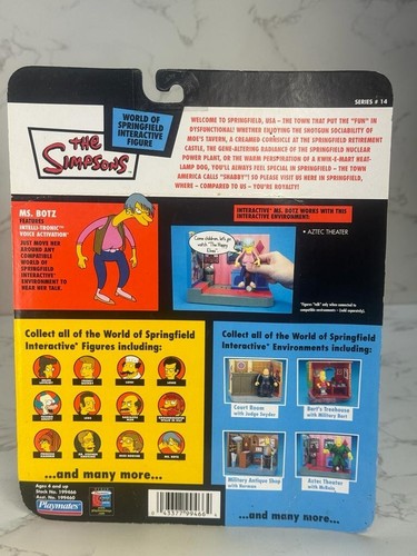 Playmates The Simpsons World Of Springfield Ms. Botz Series 14 | eBay