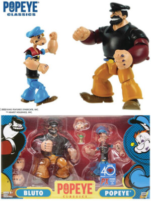 Boss Fight Studio Popeye Classics Popeye vs Bluto Figure 2 Pack New and ...