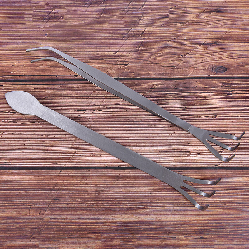 2 in 1 Stainless Steel Bonsai Gardening Tools Root Rake Spatula ...