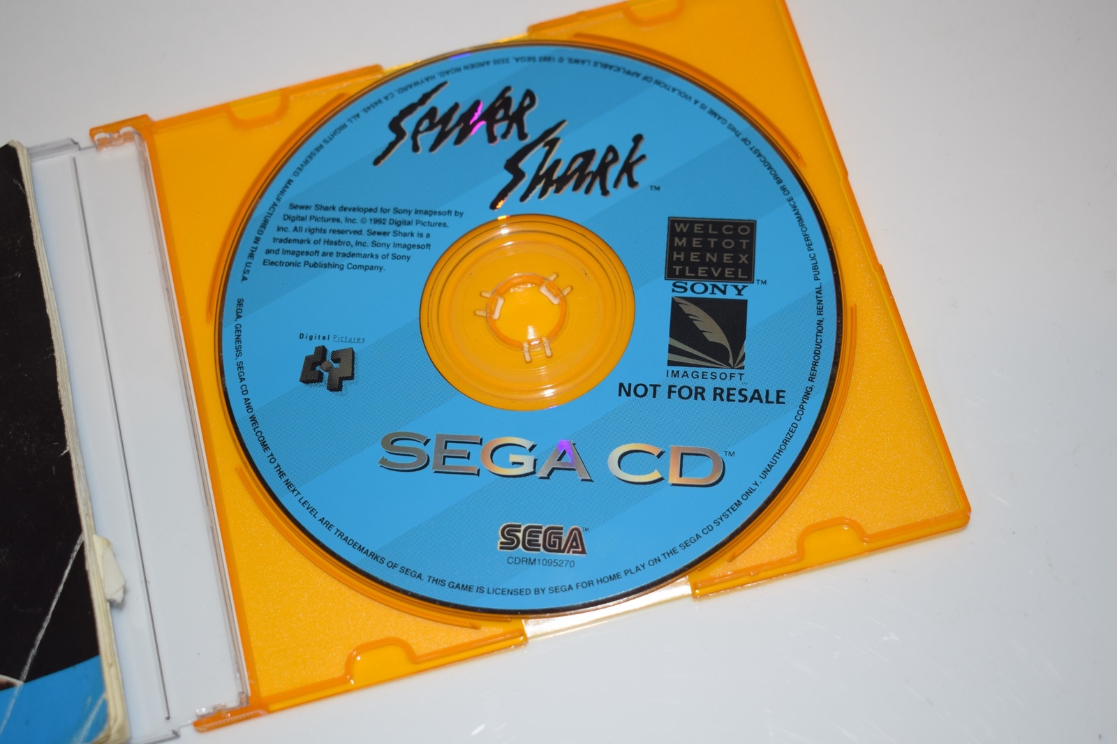 SEWER SHARK SEGA CD DISC W/MANUAL-Tested (JAV19) | eBay