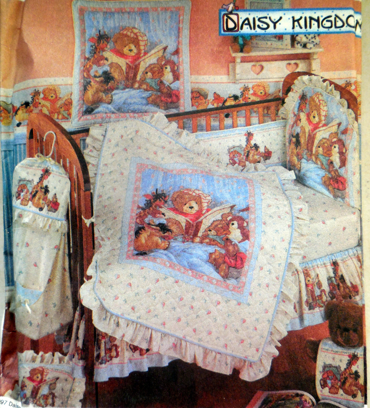 SIMPLICITY 7674 SEW PATTERN NURSERY QUILT DIAPER STACKER BIB + DAISY ...