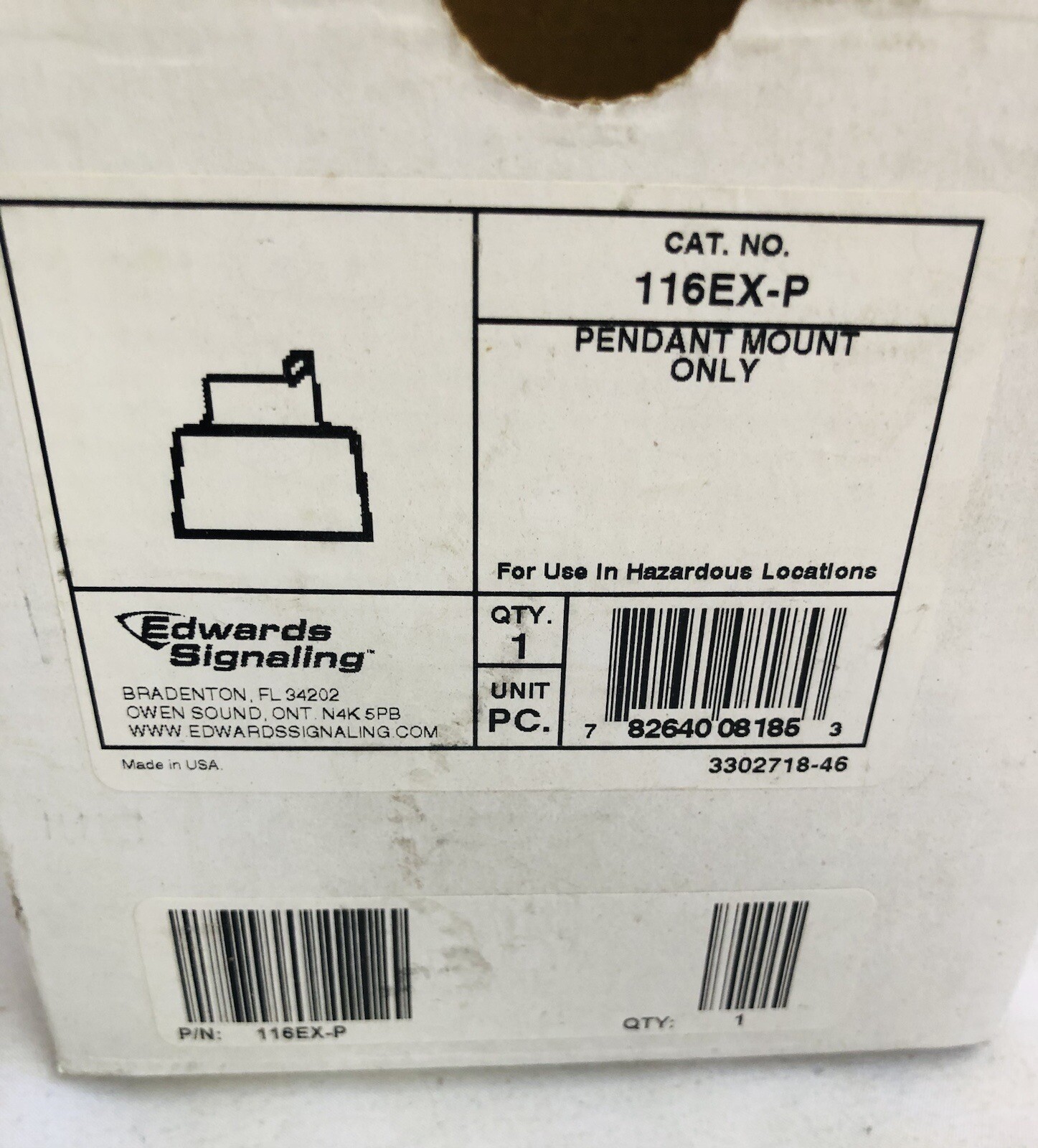Edwards 116EX-P Pendant Mounting Module for sale online | eBay
