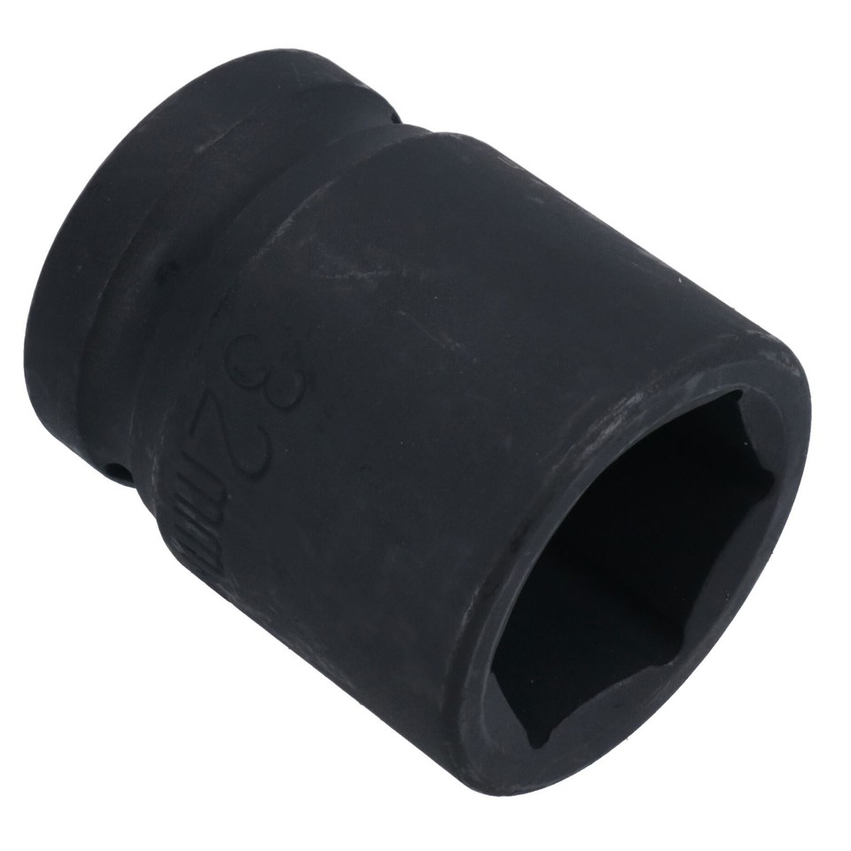 3/4" Drive 32mm Shallow Metric MM Impact Impacted Socket 6 Sided Single ...