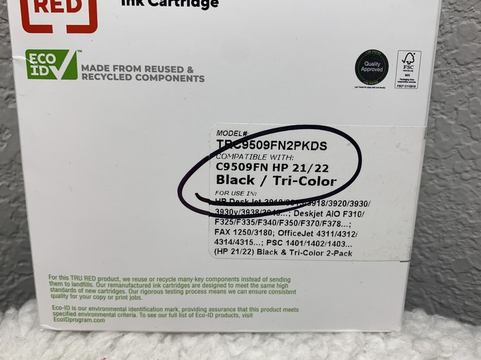 TRU RED Compatible With HP - 21/22 Black/Color Combo Pack Ink ...